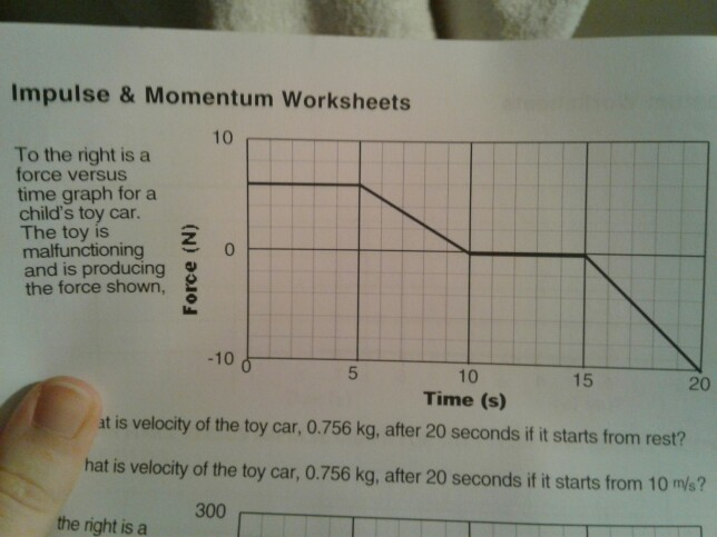 Solved Impulse & Momentum Worksheets 10 To the right is a | Chegg.com