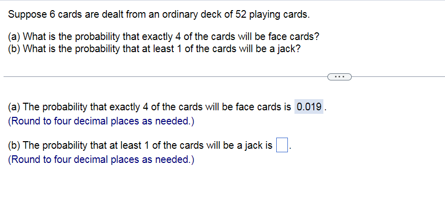 Solved Suppose 6 cards are dealt from an ordinary deck of 52 | Chegg.com