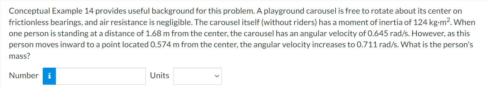 Solved Conceptual Example 14 provides useful background for | Chegg.com