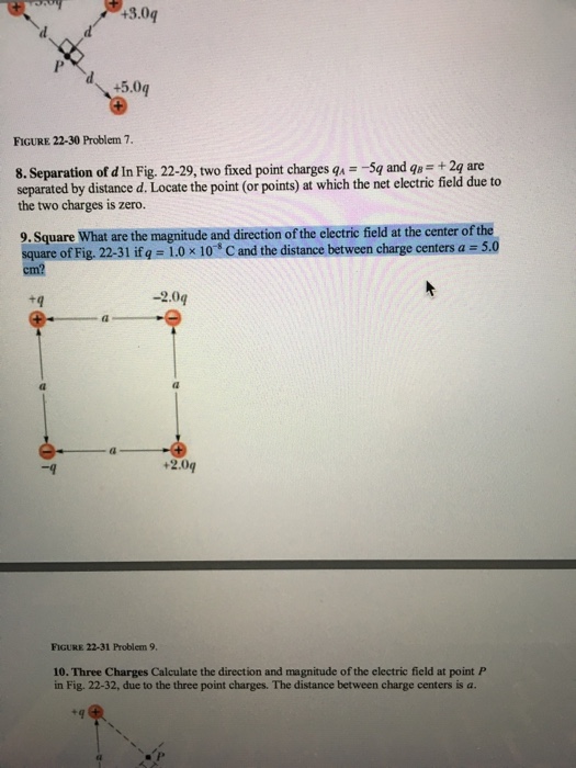 Solved Separation of d In Fig. 22-29, two fixed point | Chegg.com