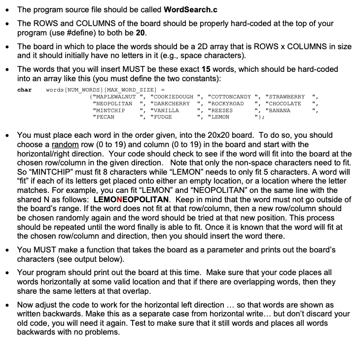 Solved - The program source file should be called | Chegg.com