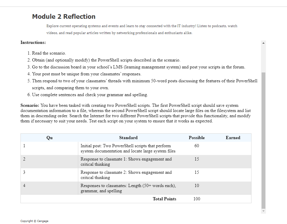 Solved Module 2 Reflection Explore current operating systems | Chegg.com