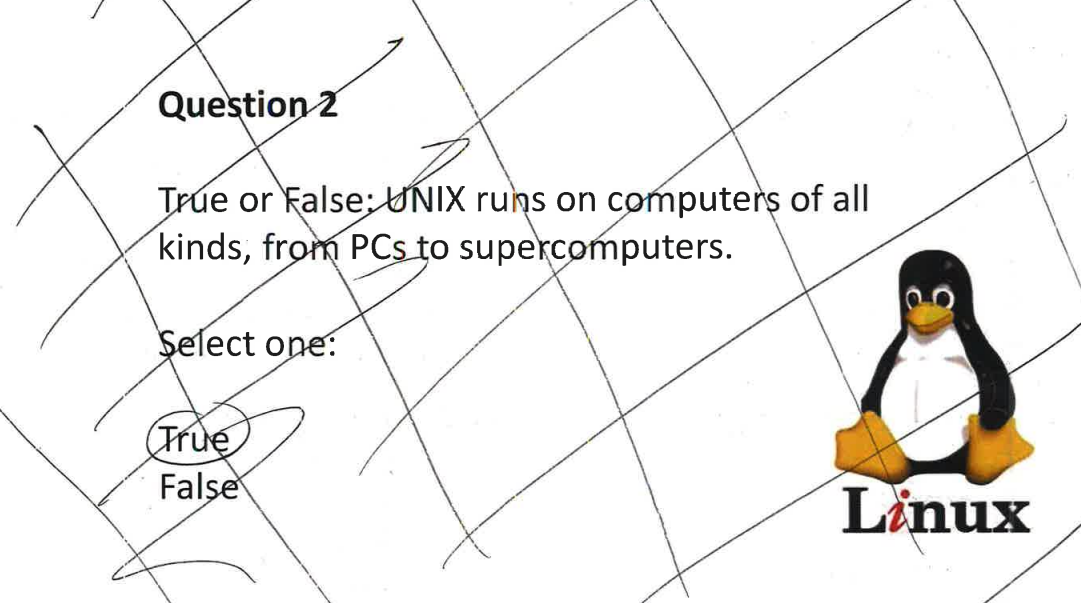 Solved unix runs on computers of all kinds true or false | Chegg.com