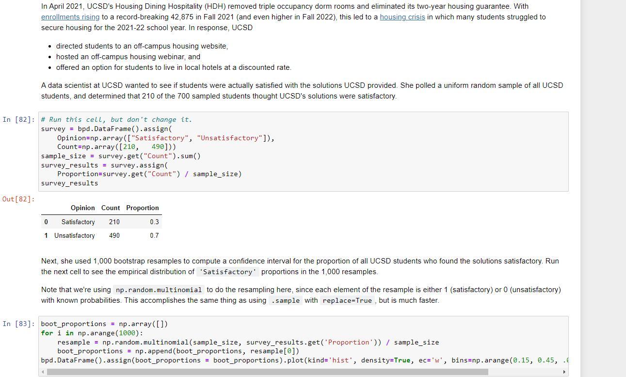 Solved In April 2021, UCSD's Housing Dining Hospitality | Chegg.com