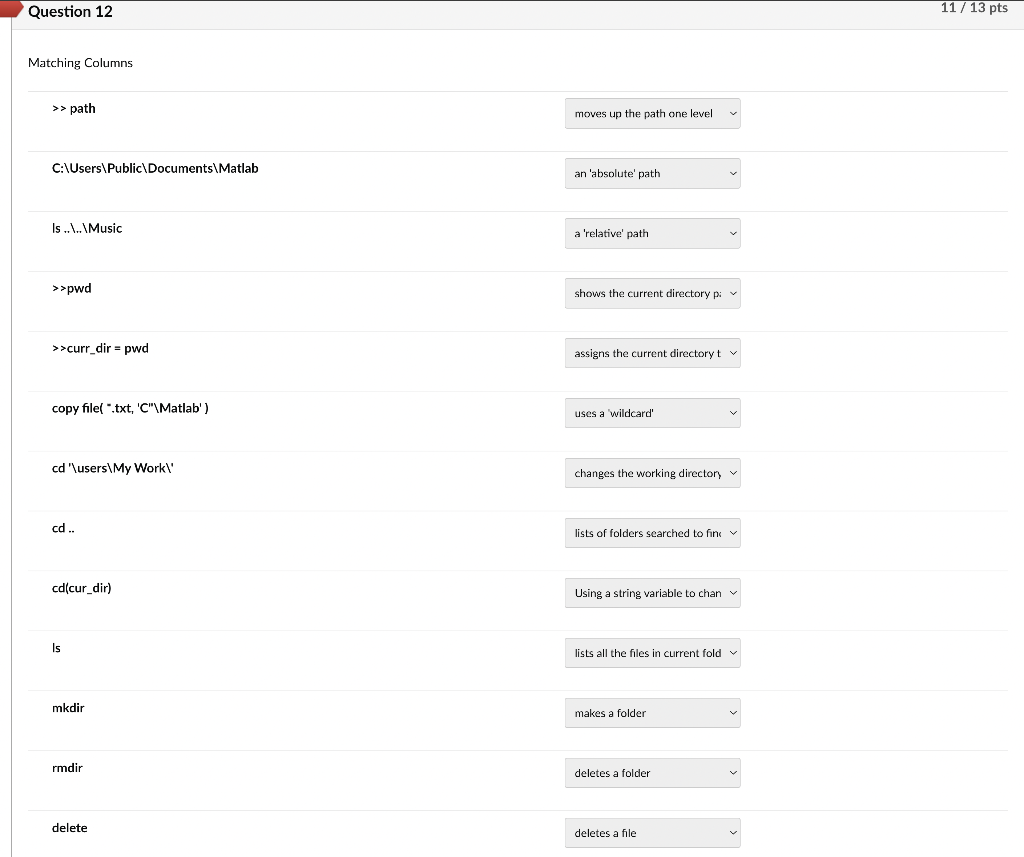 Solved In MATLAB, Dealing with files and directories. Here | Chegg.com