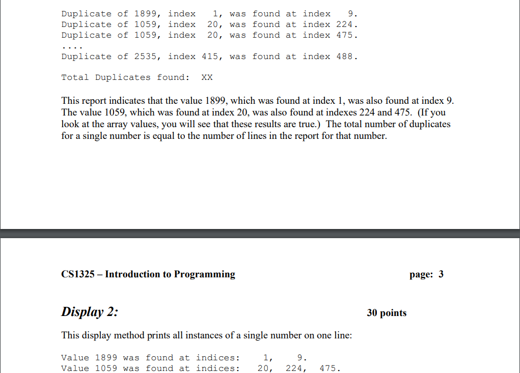 Solved Program #1: Statistical Analysis of an Array The | Chegg.com