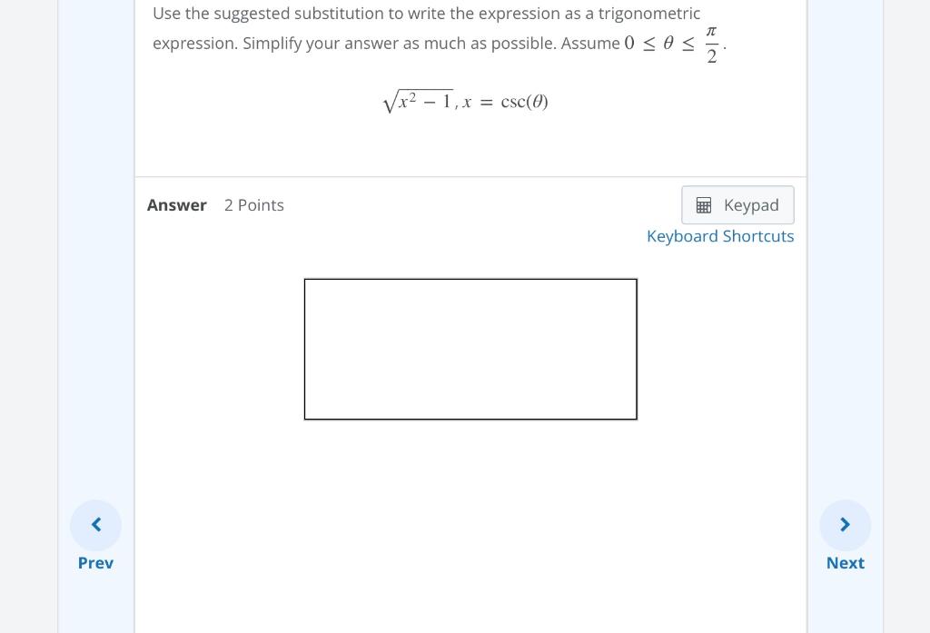 Solved Use the suggested substitution to write the | Chegg.com