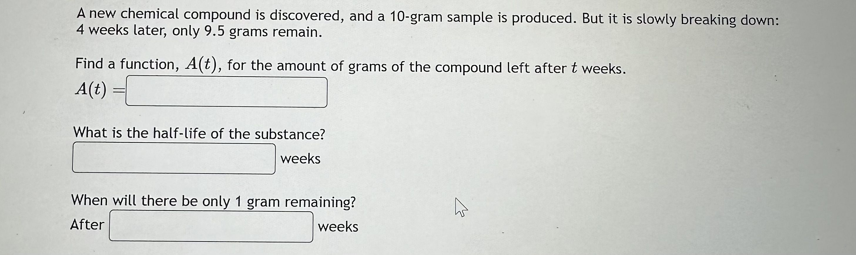 Solved PLEASE HELP FAST ﻿A new chemical compound is | Chegg.com