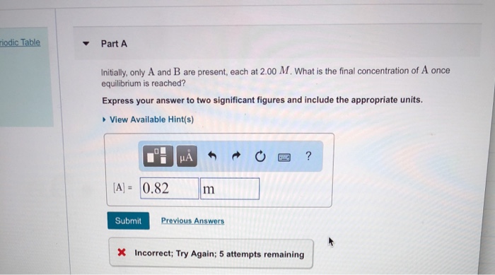 Solved ± Using the Equilibrium Constant Constants| Periodic | Chegg.com