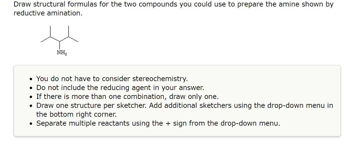 Solved Draw structural formulas for the two compounds you | Chegg.com