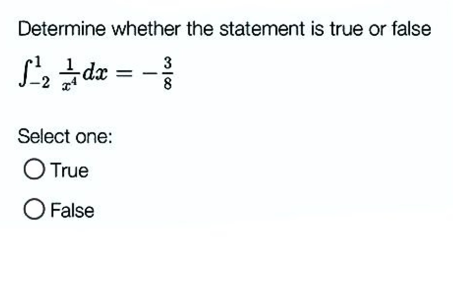 Solved Determine whether the statement is true or false | Chegg.com
