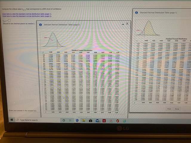 Solved Standard Normal Distribution Table (page 1) Compute | Chegg.com