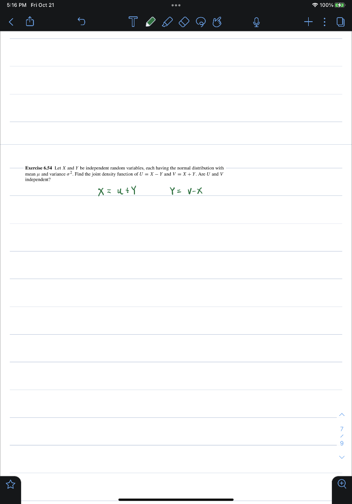 Solved Exercise 6.54 Let X and Y be independent random | Chegg.com