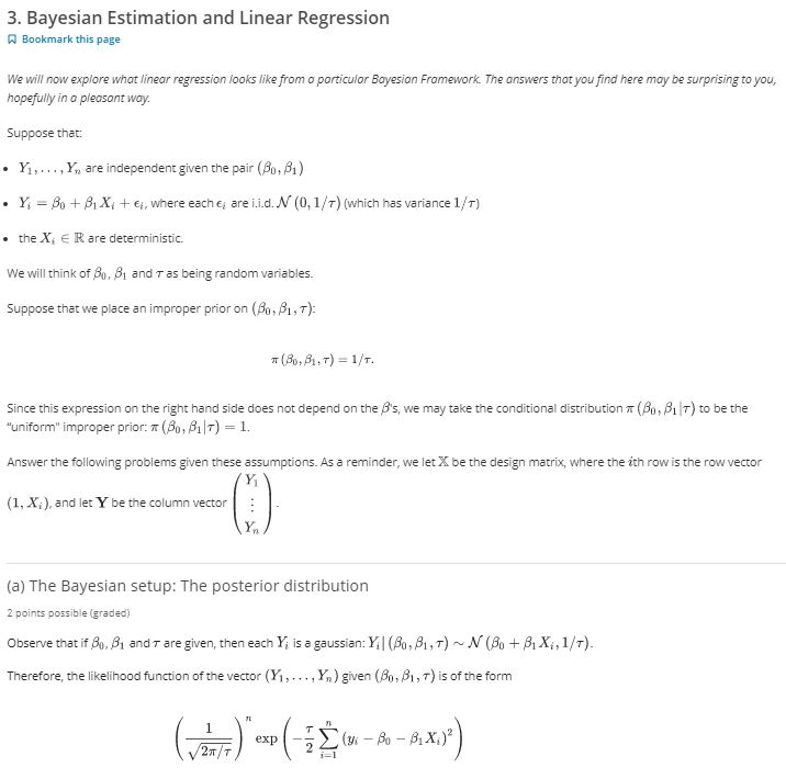 3 Bayesian Estimation And Linear Regression A