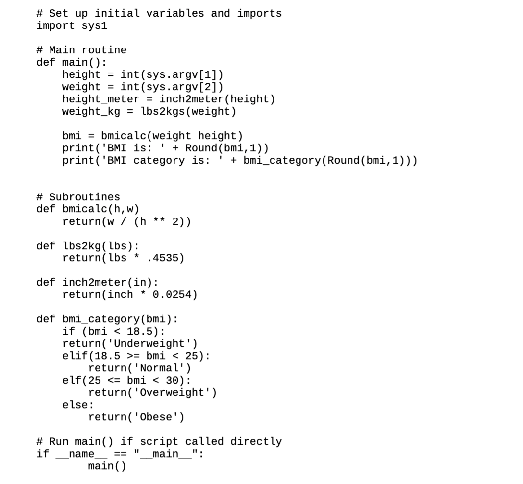 Solved # Set up initial variables and imports import sys1 # | Chegg.com