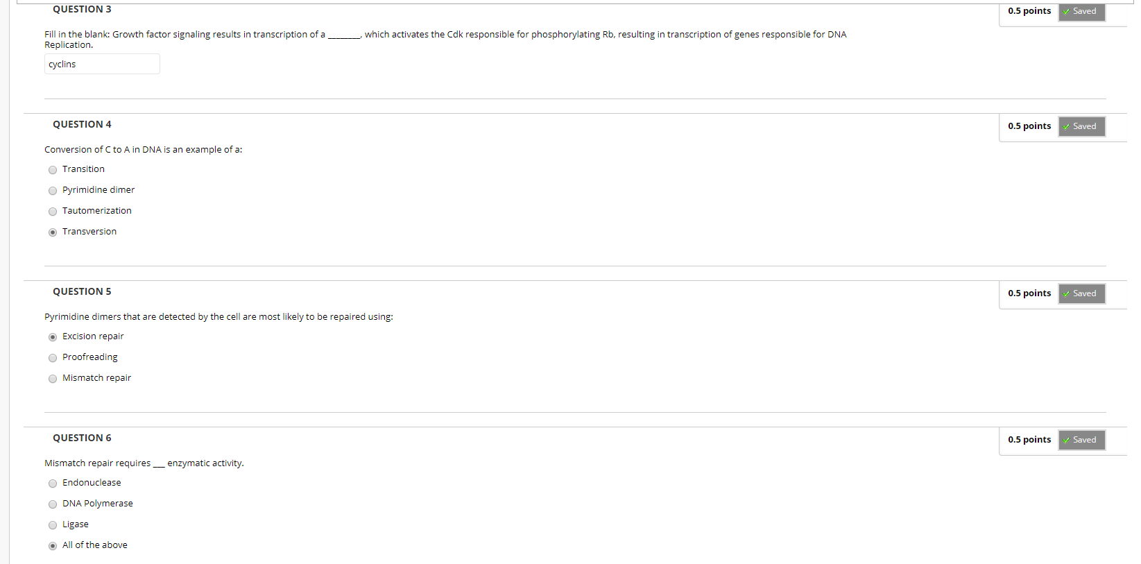 Solved QUESTION 9 Assuming DNA replicates | Chegg.com