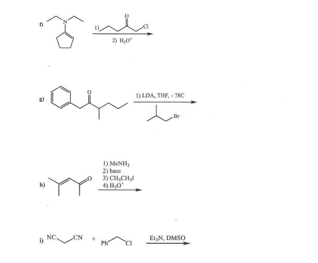 Solved 1) LDA, THF, -780 Br b) Br2 CH3COOH ora Br2 CH3COOH | Chegg.com