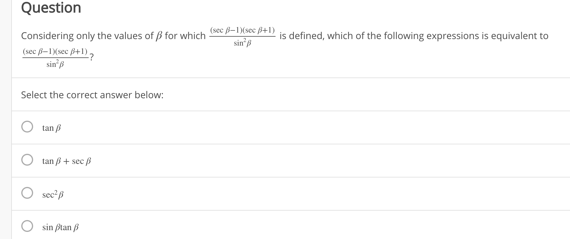 Solved Considering only the values of β for which | Chegg.com