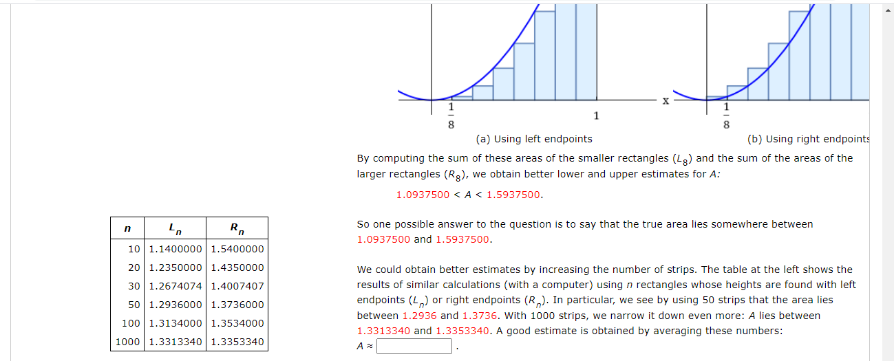 Solved у EXAMPLE 1 Use rectangles to estimate the area under | Chegg.com