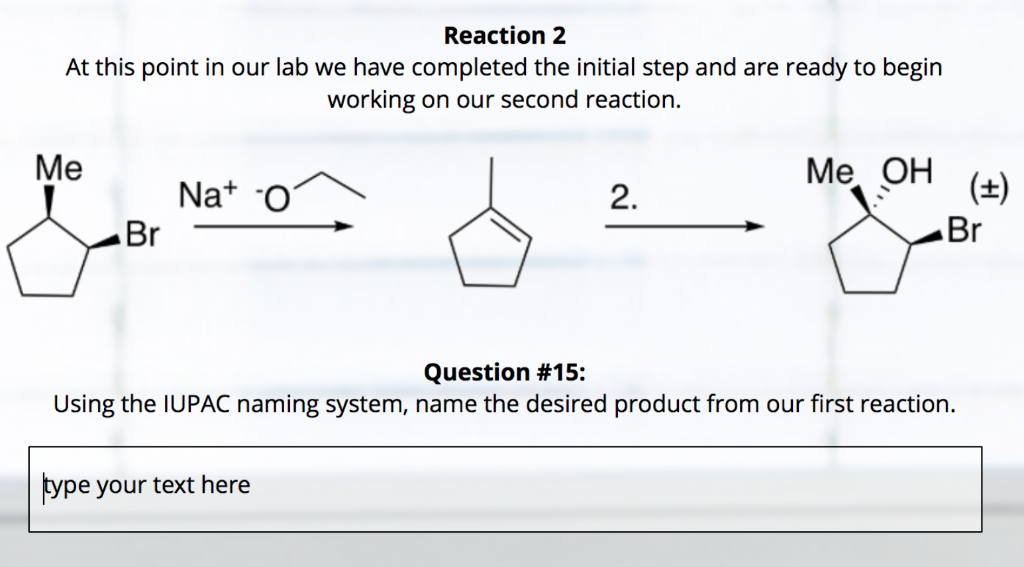 Solved Reaction 2 At this point in our lab we have completed | Chegg.com