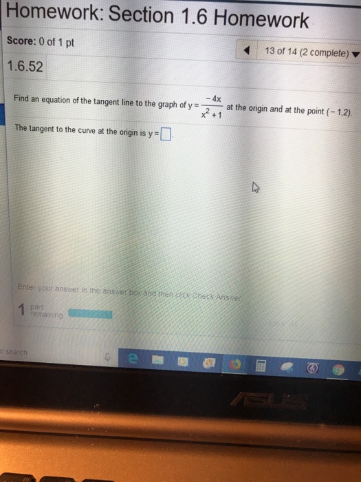 Solved Homework Section 1 6 Homework Score 0 Of 1 Pt