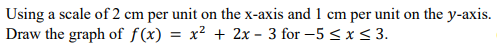 Using a scale of \\( 2 \\mathrm{~cm} \\) per unit on | Chegg.com