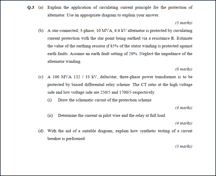 Q.3 (a) Explain the application of circulating | Chegg.com