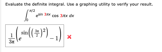 Solved Evaluate the definite integral. Use a graphing | Chegg.com