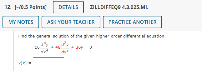 Solved Find the general solution of the given higher-order | Chegg.com