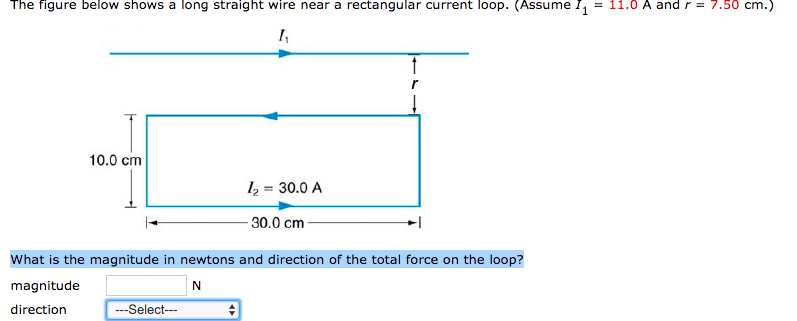 Solved The figure below shows a long straight wire near a | Chegg.com