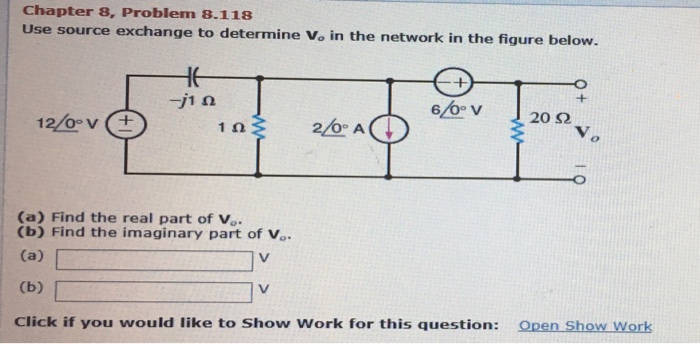 Solved Chapter 8, Problem 8.118 Use source exchange to | Chegg.com