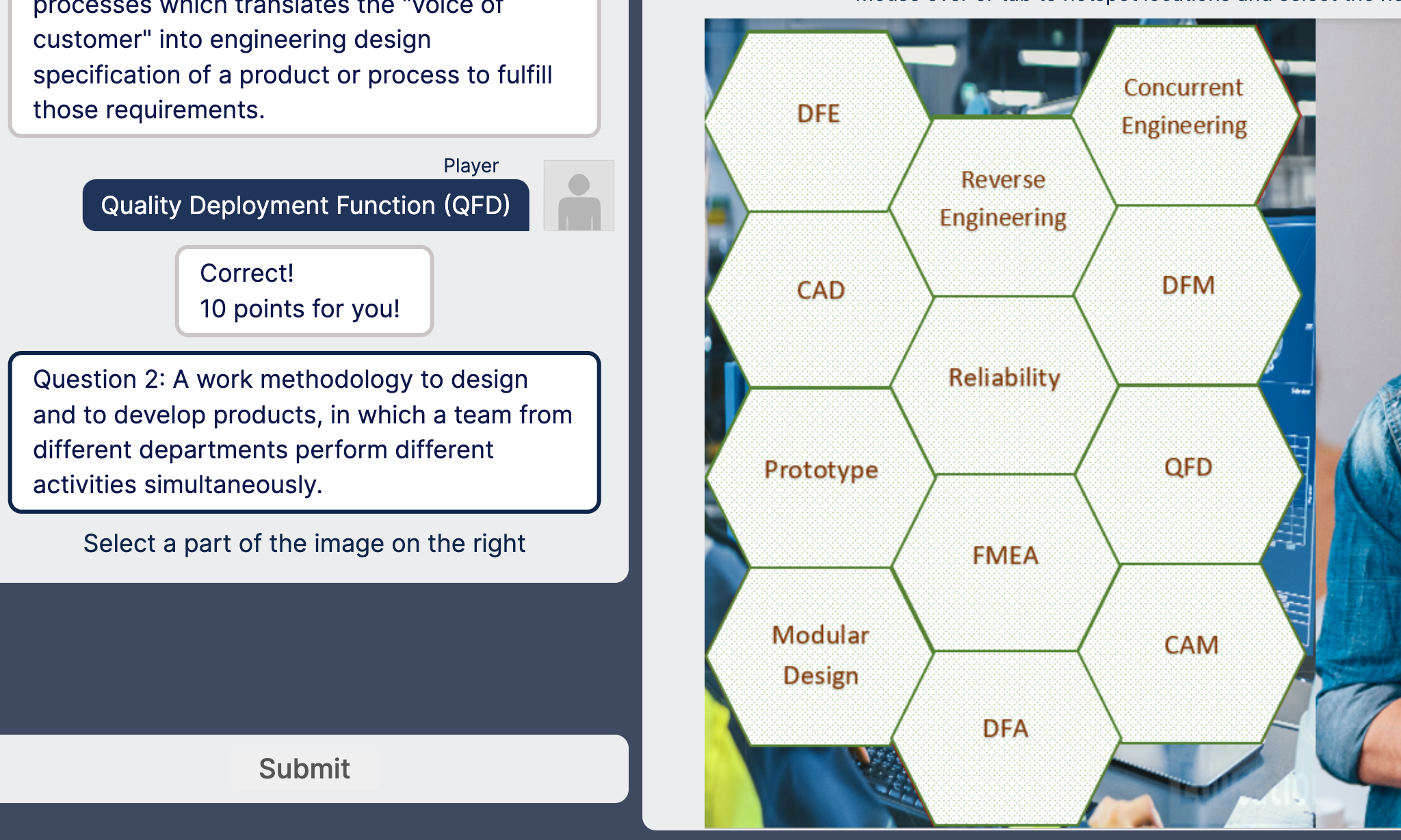 Solved customer" into engineering design specification of a | Chegg.com