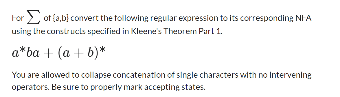 Solved For ∑ of {a,b} convert the following regular | Chegg.com
