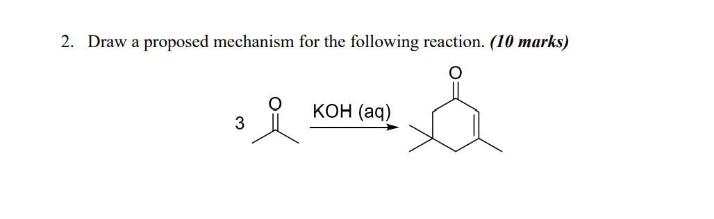 Solved 2. Draw a proposed mechanism for the following | Chegg.com