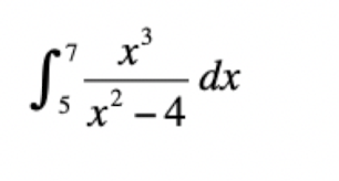 Solved ∫57x2−4x3dx | Chegg.com