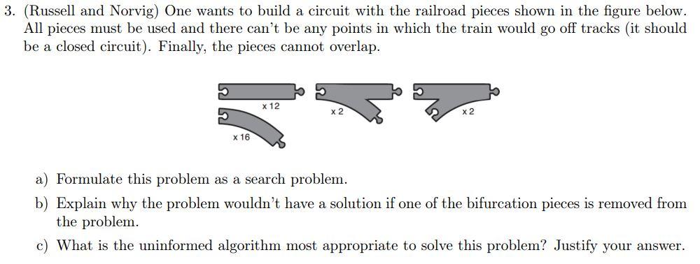 3. (Russell and Norvig) One wants to build a circuit | Chegg.com