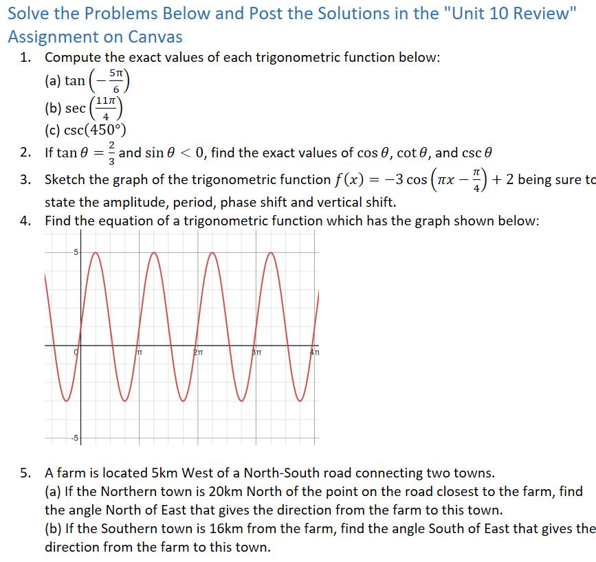Solved Solve the Problems Below and Post the Solutions in | Chegg.com