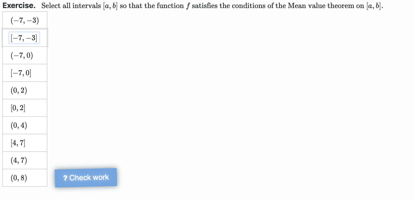 Solved Let f be a function defined on (-8,8). The graph of f | Chegg.com