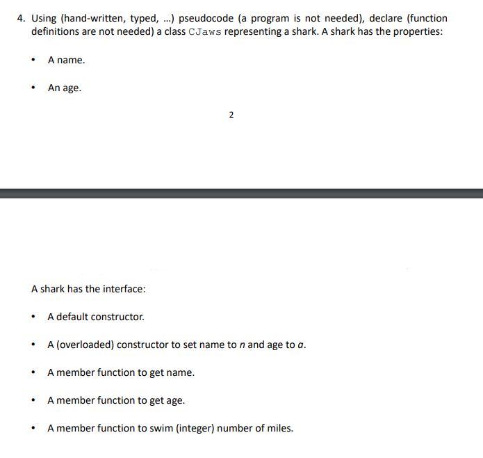 Solved 4. Using (hand-written, typed, ...) pseudocode (a | Chegg.com
