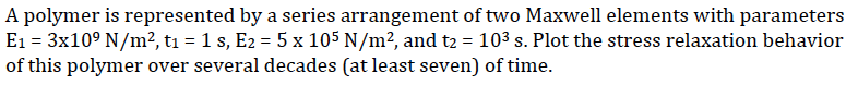 Solved A polymer is represented by a series arrangement of | Chegg.com