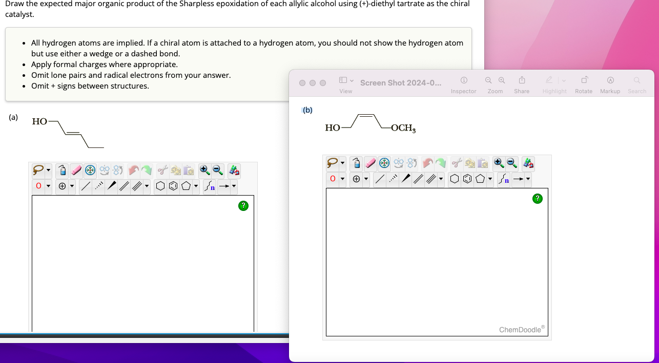 Solved but use either a wedge or a dashed bond.Apply formal | Chegg.com