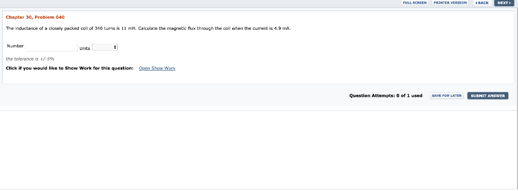 Solved FULL SCREEN PRINTER VERSTON BACK NEXT Chapter 30, | Chegg.com
