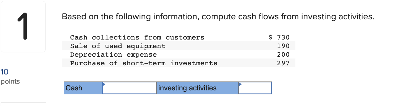 Solved Based on the following information, compute cash | Chegg.com