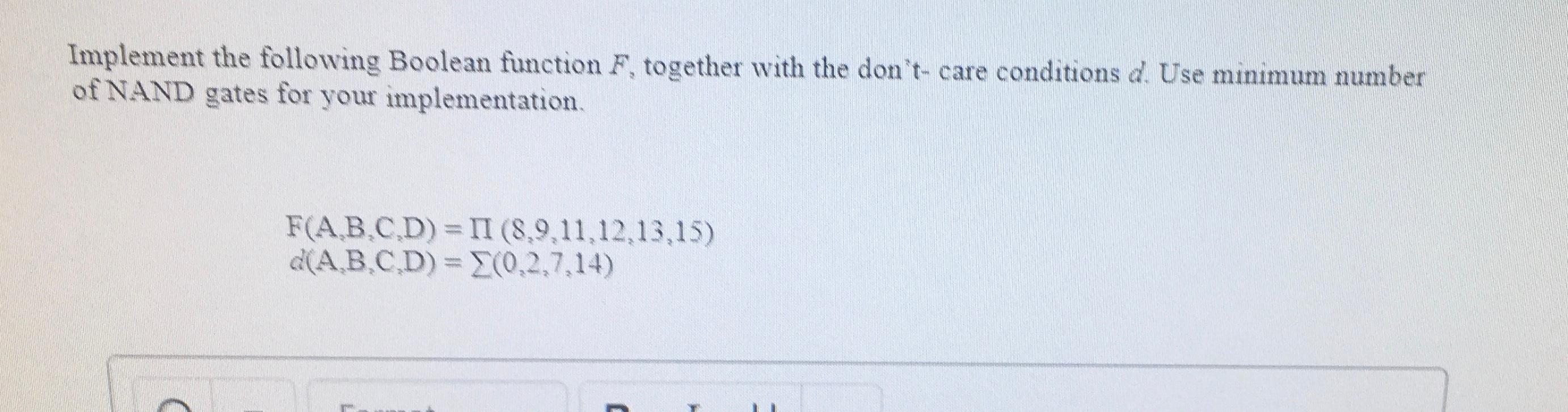 Solved Implement the following Boolean function F, together | Chegg.com