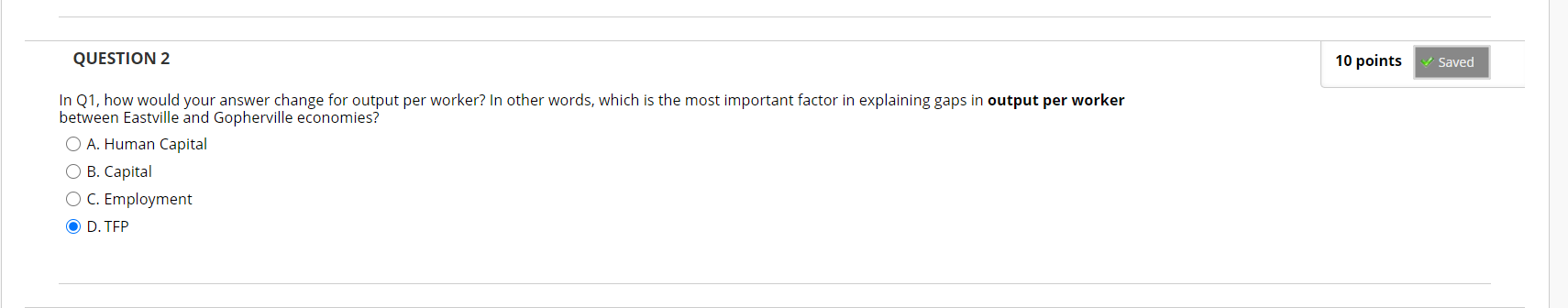 Solved QUESTION 1 10 points Saved Consider two countries | Chegg.com
