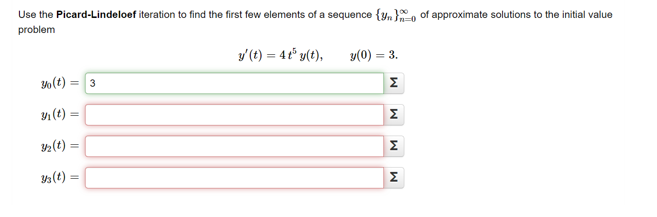 Solved Use the Picard-Lindeloef iteration to find the first | Chegg.com
