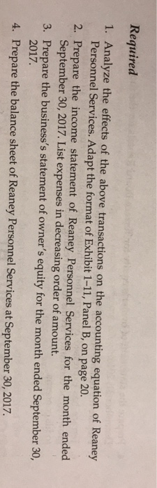 Solved Problem 1-7A nting Mary Reaney is the proprietor of a | Chegg.com