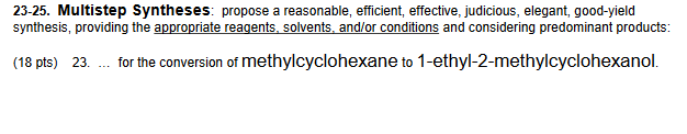 Solved 23-25. Multistep Syntheses: propose a reasonable, | Chegg.com Solved 23-25. Multistep Syntheses: propose a reasonable, | Chegg.com
