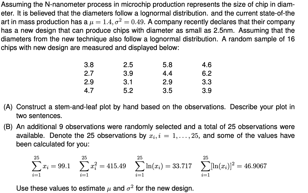 Solved = Assuming the N-nanometer process in microchip | Chegg.com