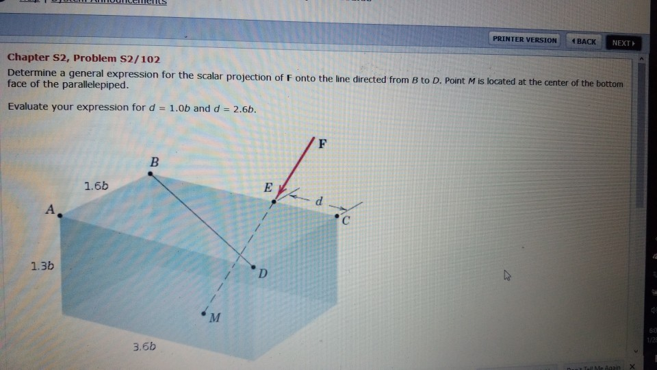 Solved PRINTER VERSION 4 BACK NEXT Chapter S2, Problem | Chegg.com
